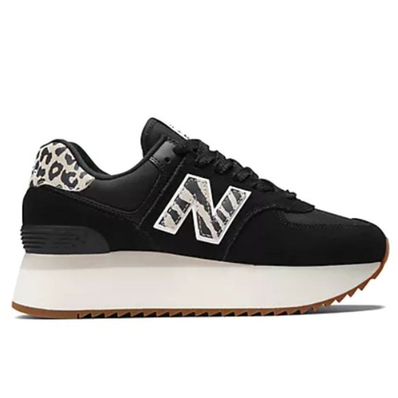 New Balance | Shoes | New Balance 574 Animal Print Platform Sneakers ...